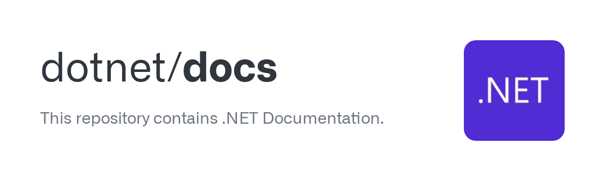Contributing to .NET Documentation
